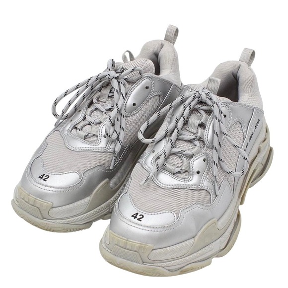 Balenciaga | Shoes | Balenciaga Triple S Mesh X Leather Sneakers | Poshmark